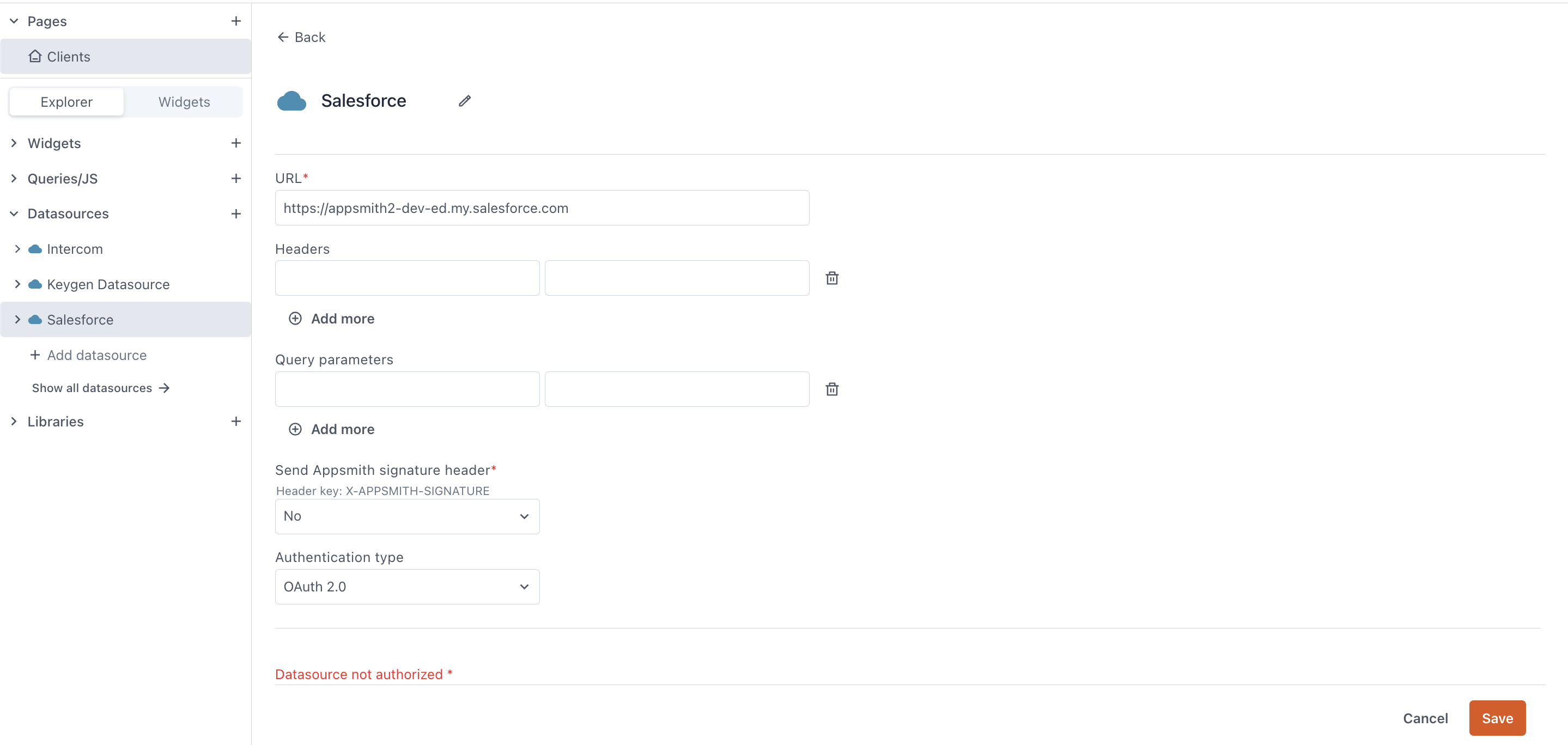 How To Integrate Salesforce Oauth2 With Appsmith Appsmith Community